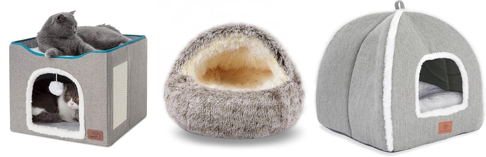 Top 5 Cat Cave Beds: Cozy Havens for Your Feline Friend - AnimalsPick