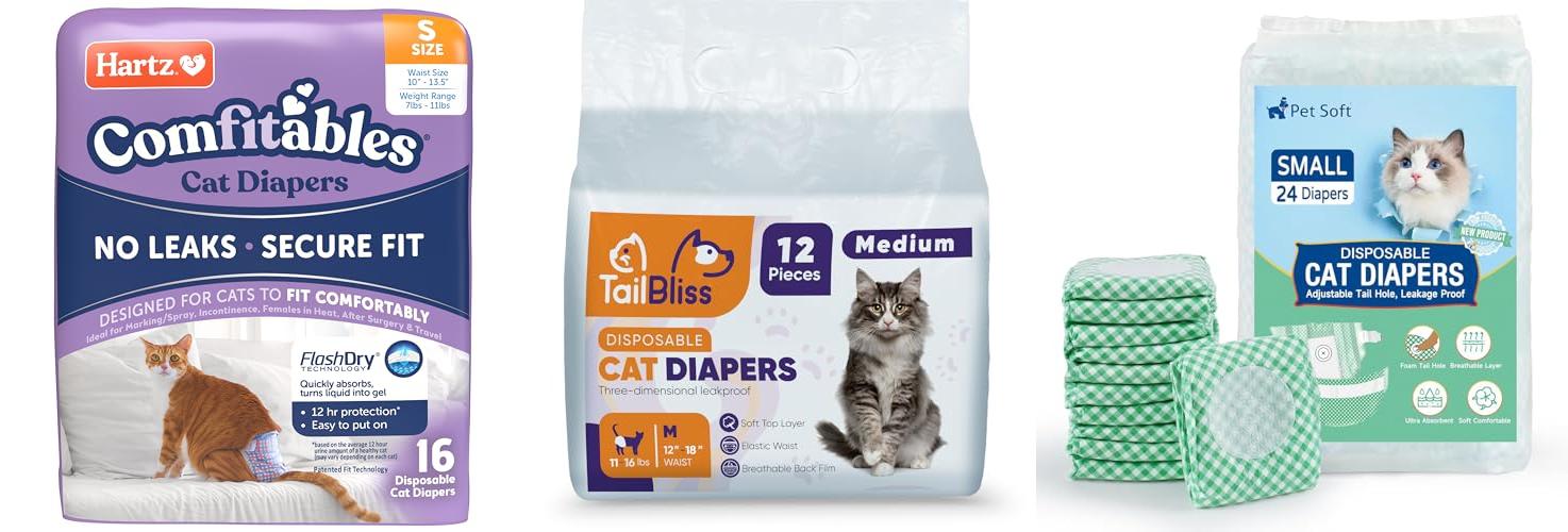 Top 5 Cat Diapers: Reviews & Buying Guide for Happy Cats! - AnimalsPick