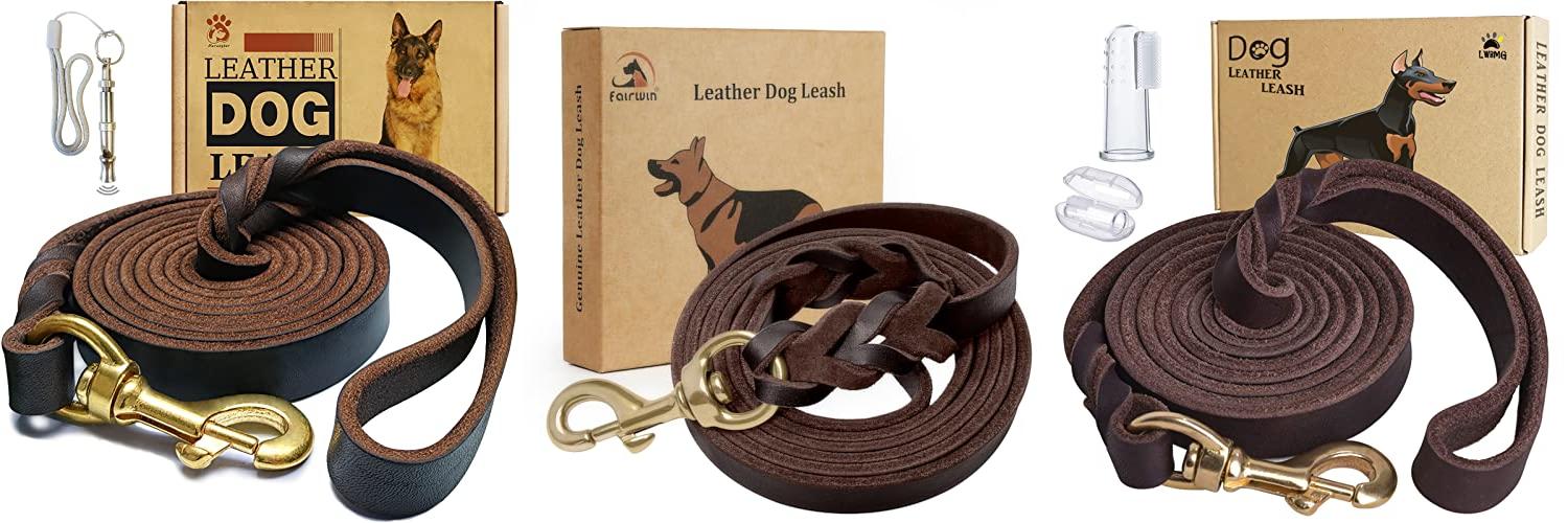 Top 5 Leather Dog Leashes: Reviews & Buying Guide for Your Pup ...