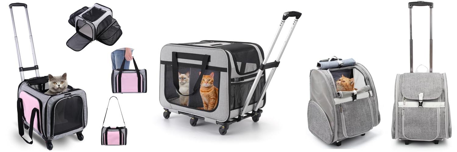 Top 5 Rolling Cat Carriers: Reviews & Buying Guide For Cats - AnimalsPick
